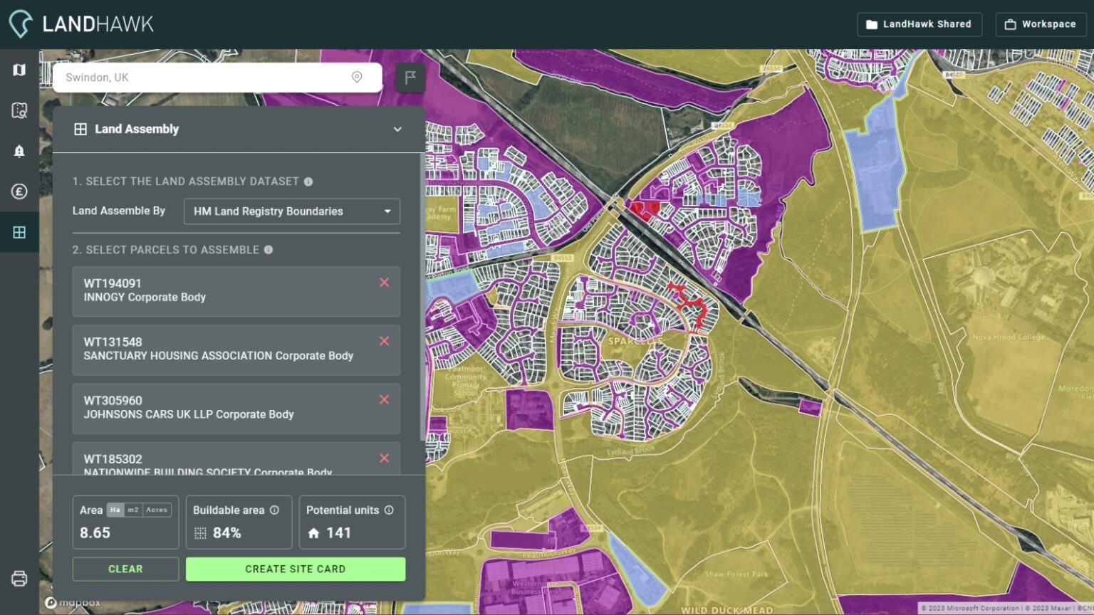 Land Sourcing Software Tool For Analysis, Insights & Development